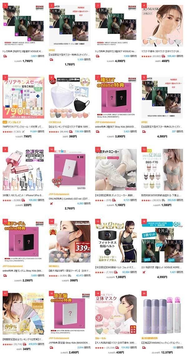 2022年9月9日にQoo10で売れた商品をTOP20までまとめてみた｜売れるネットショップの教科書