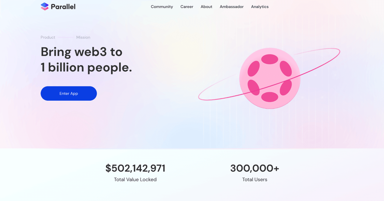 Parallel Finance｜AI+Web3+脱炭素化エネルギー図鑑-Masato