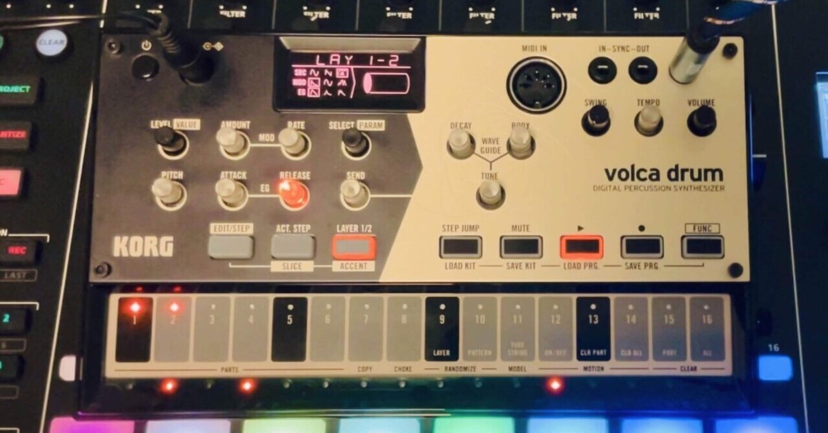 【volca drum】MC-101をMIDIコントローラーとして使う｜ウネウネノテ 〜 note de uneune