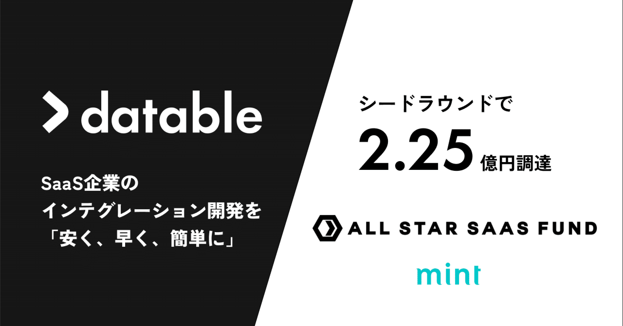 「datable」正式版のリリースと2.25億円のシード調達を発表しました｜高松智明