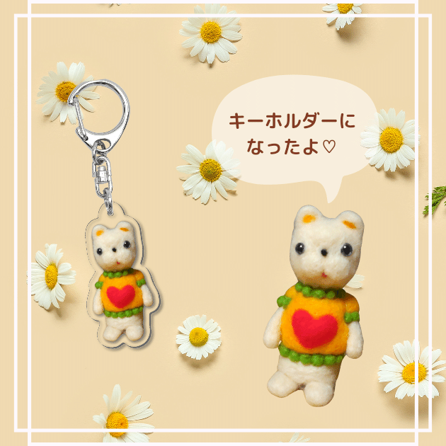 🎀3連休2日目だね🎀 昨日投稿した、ねこのグリーンベルト。 キーホルダーにしてみました。 可愛くできた〜嬉しい😆 https://suzuri.jp/hosi_huurin/12195545 ...