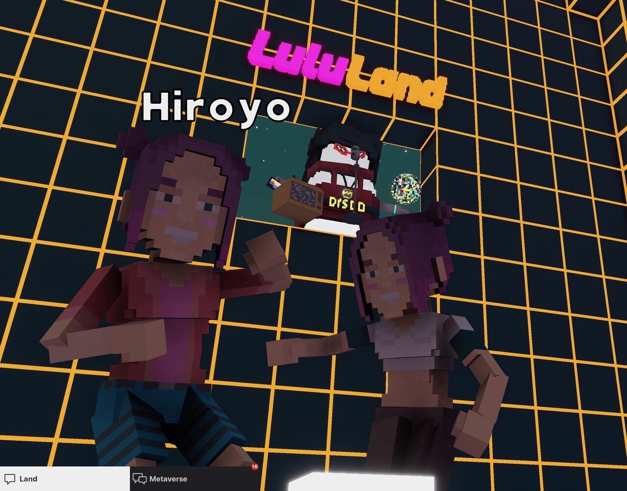 The SandboxのLuluLandで妹と踊ってきました‼️ よく知る家族とあえてメタバースで遊ぶのも楽しいですよ😊 「ちょっと に行く ...