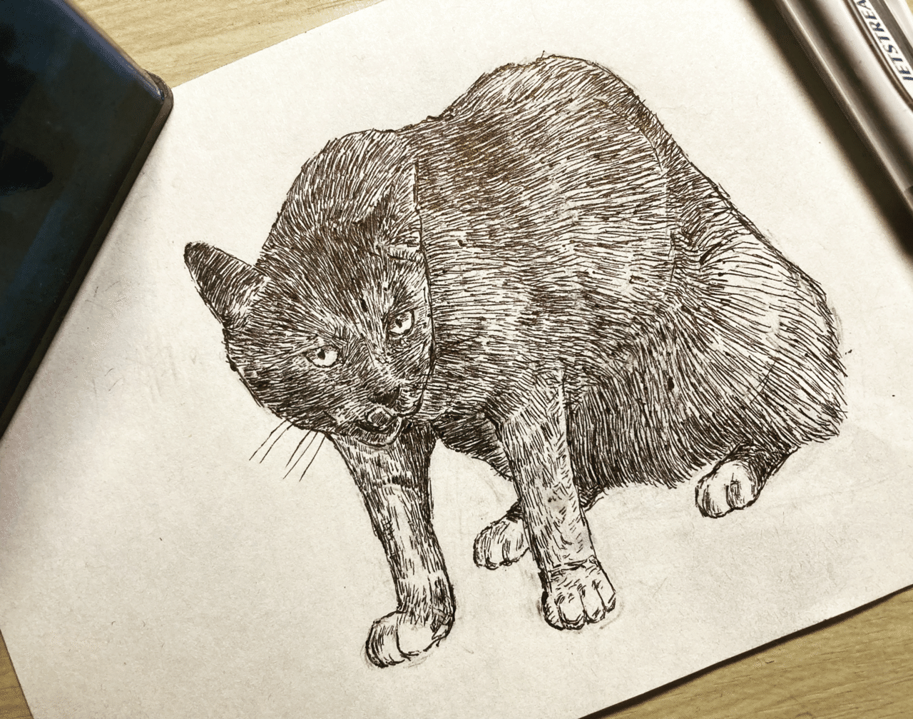 野良猫（模写）｜Naoki｜note