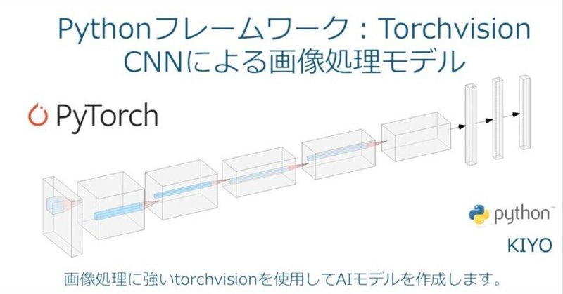 Pythonフレームワーク：Torchvision CNNによる画像処理モデル｜KIYO