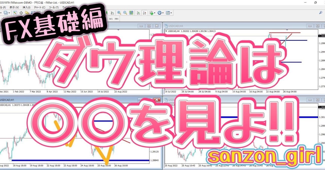 【FX基礎】ダウ理論｜kana