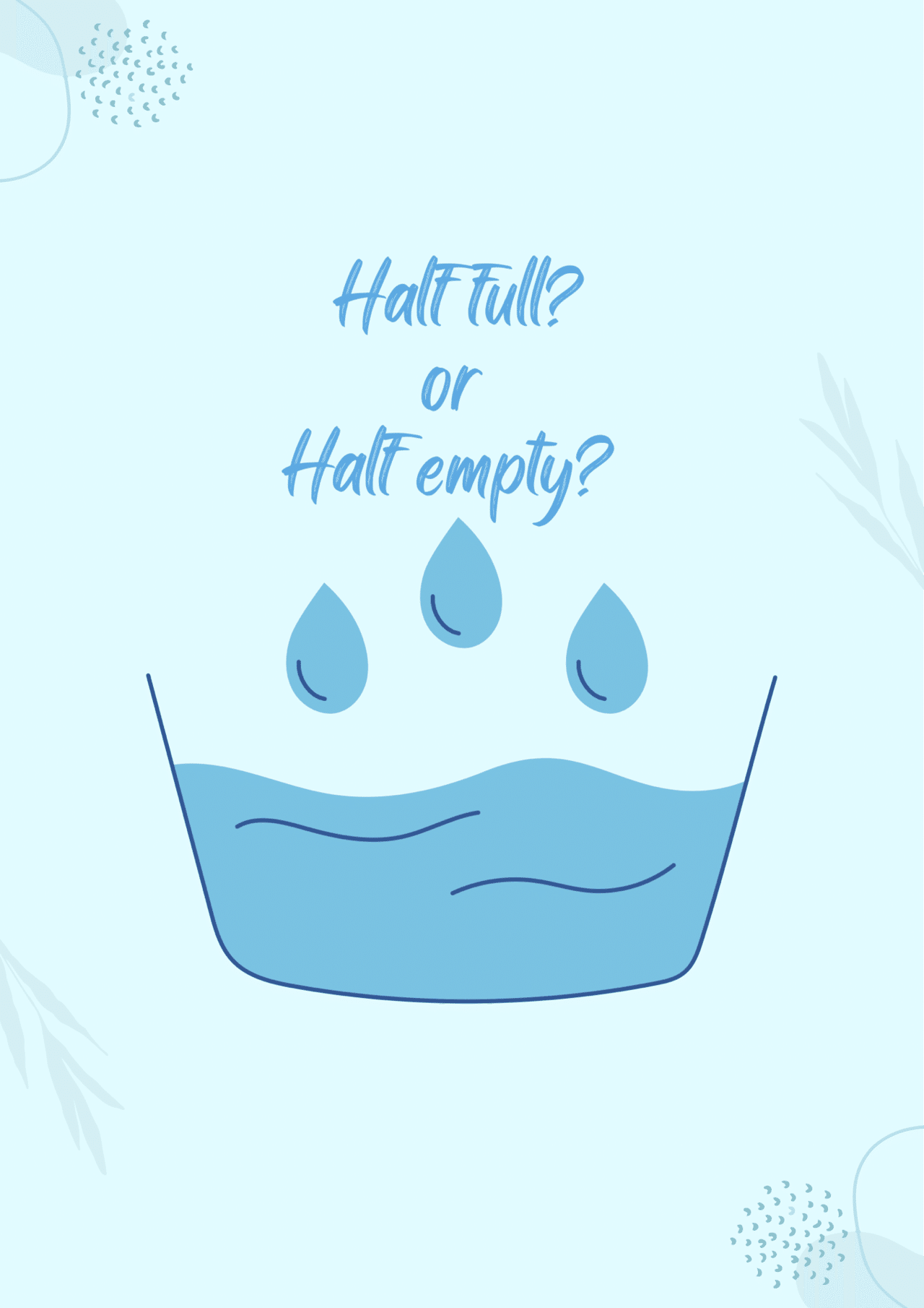 “Half full? or Half empty?”｜AOKI SUMIRE