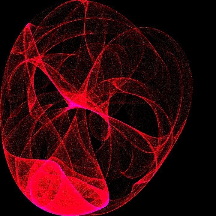 Processing.pyでアート #2 de Jong Attractor｜ryotako