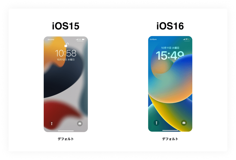 iOS15 と iOS16のロック画面をUIデザイナーが比較してみた｜Design Switch