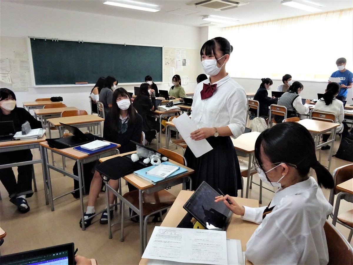 岡山市が50年後も豊かで活力にあふれた街であるために･･･ 現代の国語（授業紹介）♯02｜岡山市立岡山後楽館高等学校