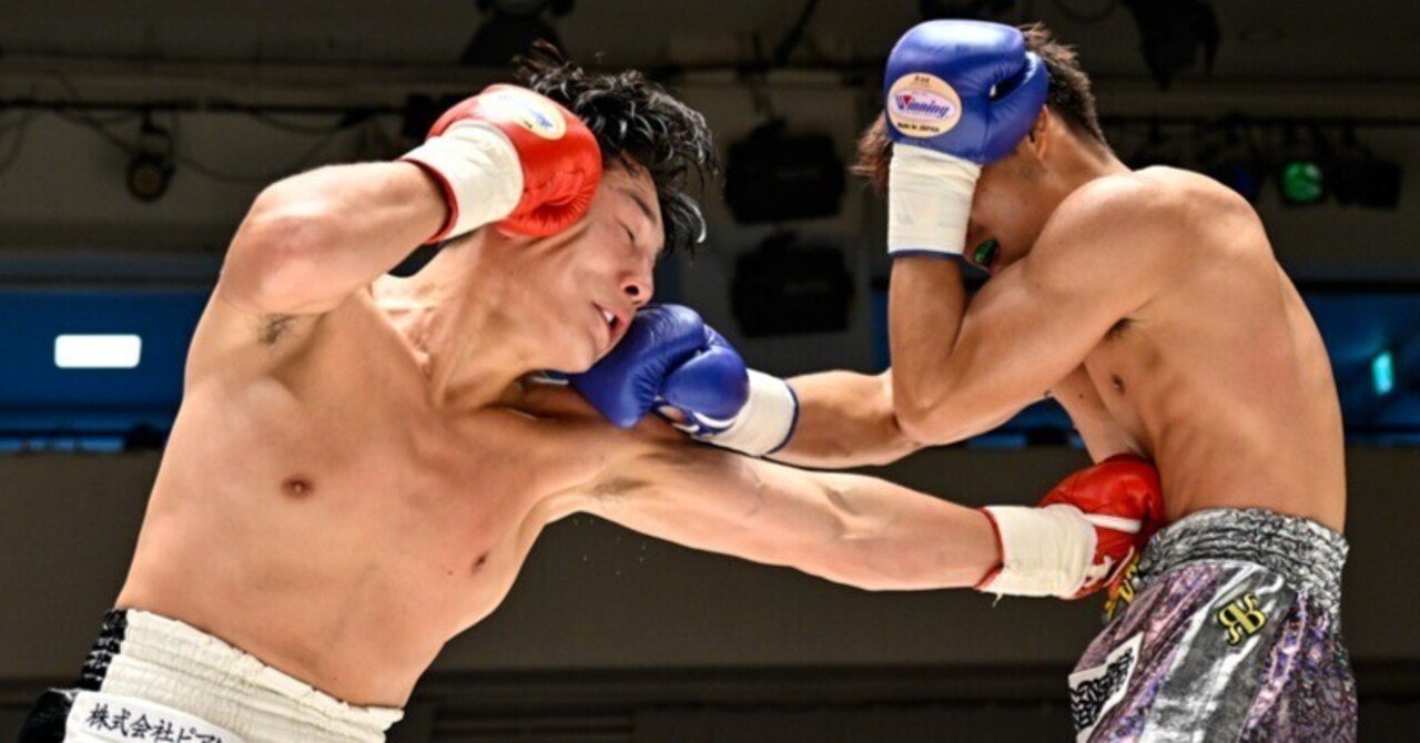 ジャブかフックかわからない…。鈴木雅弘の匠の左／ダウン2度の坂井祥紀が重田裕紀を猛攻しドロー｜本間 暁[闘路園TOUJIEN]