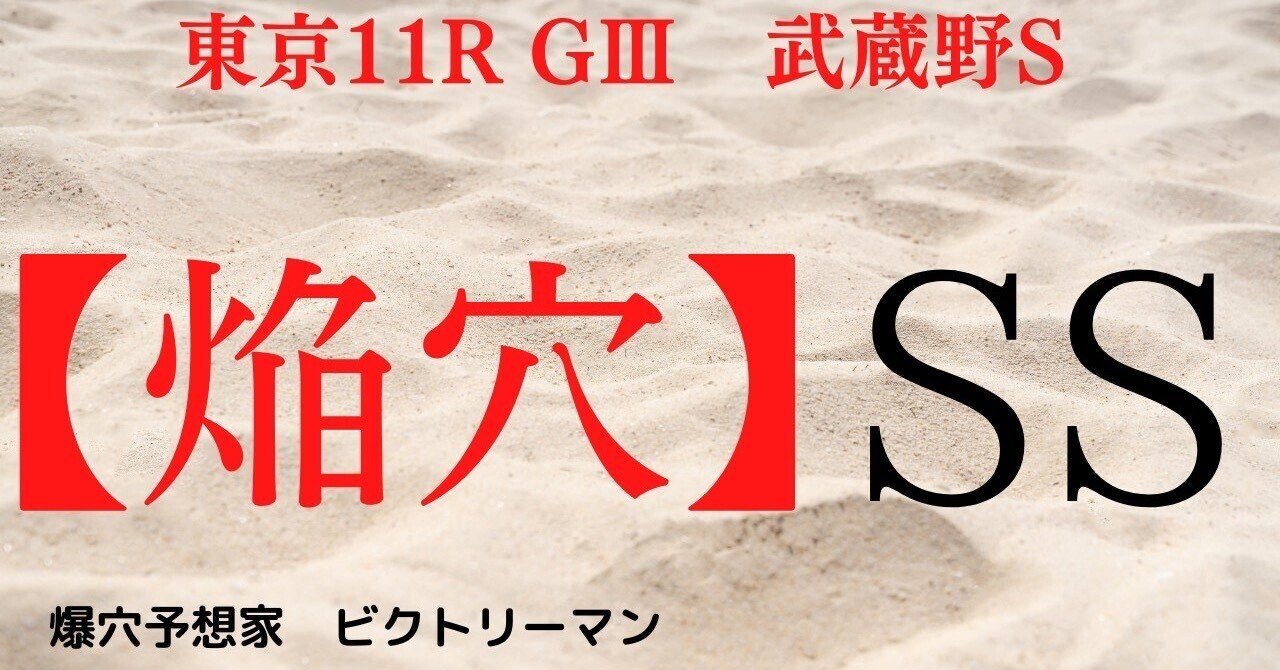 11/12 東京11R 武蔵野S【SS】本命＋見解付※再販売🆚あやねさん馬券対決対象レース｜競馬血統マニア@ビクトリーマン