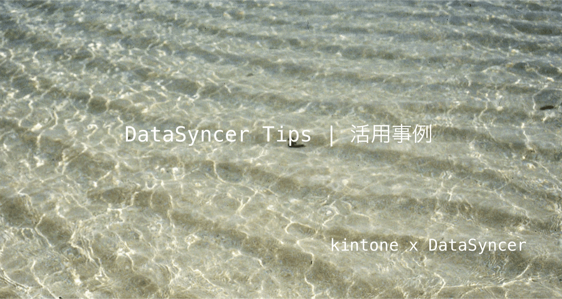 DataSyncer Tips | 活用事例｜クラフテクス公式｜note