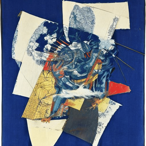 AI生成 北斎×ラウシェンバーグ｜000view