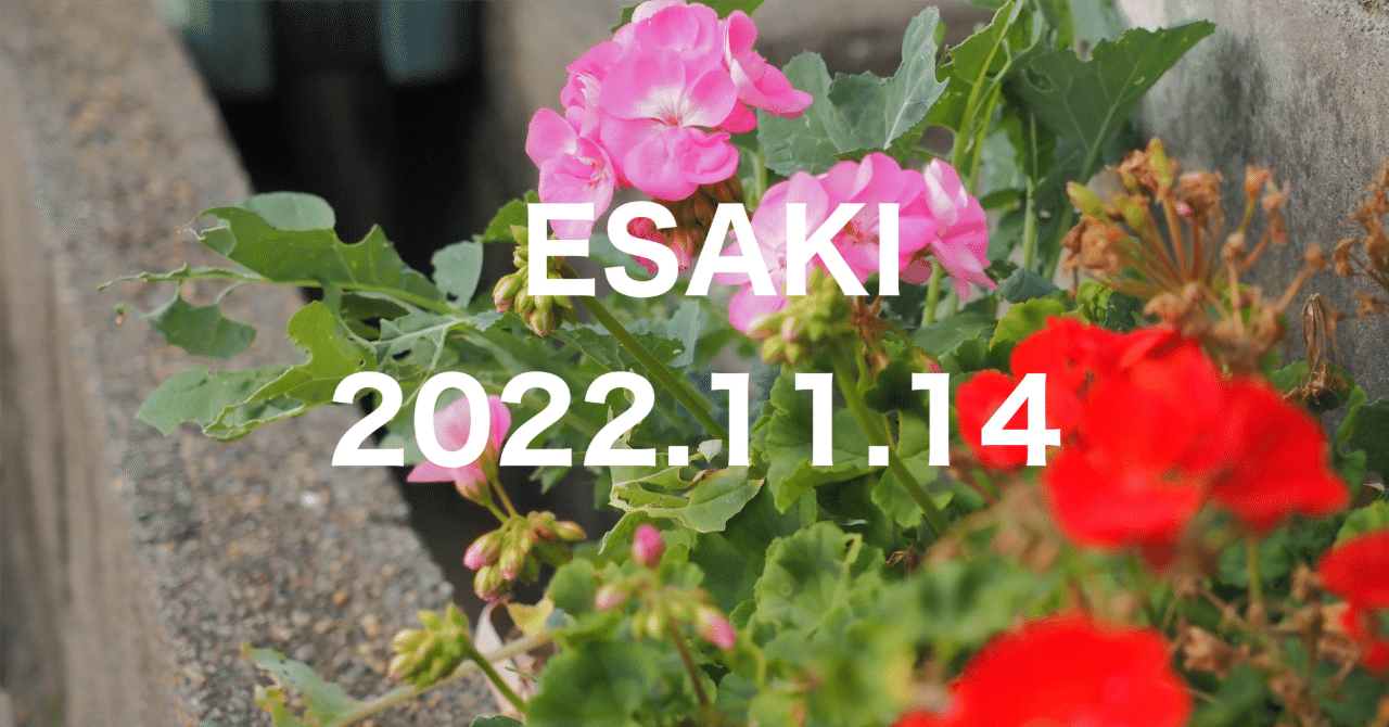 【ESAKI】2022.11.14｜龍 竜馬 / Ryoma Ryu｜note