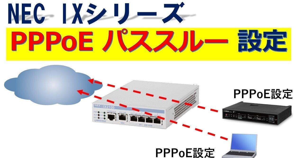 NEC IXシリーズ PPPoEパススルー設定｜IP実践道場