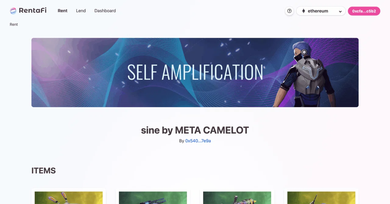 RentaFiでsine by Meta Camelotをレンタルする｜RentaFi Japan