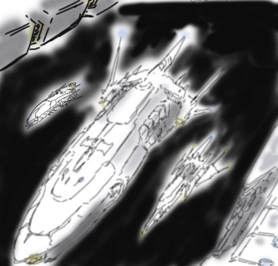 巨大宇宙船を描いた｜Hecto｜note