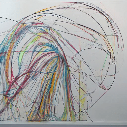 AI生成 線とカラフル｜000view