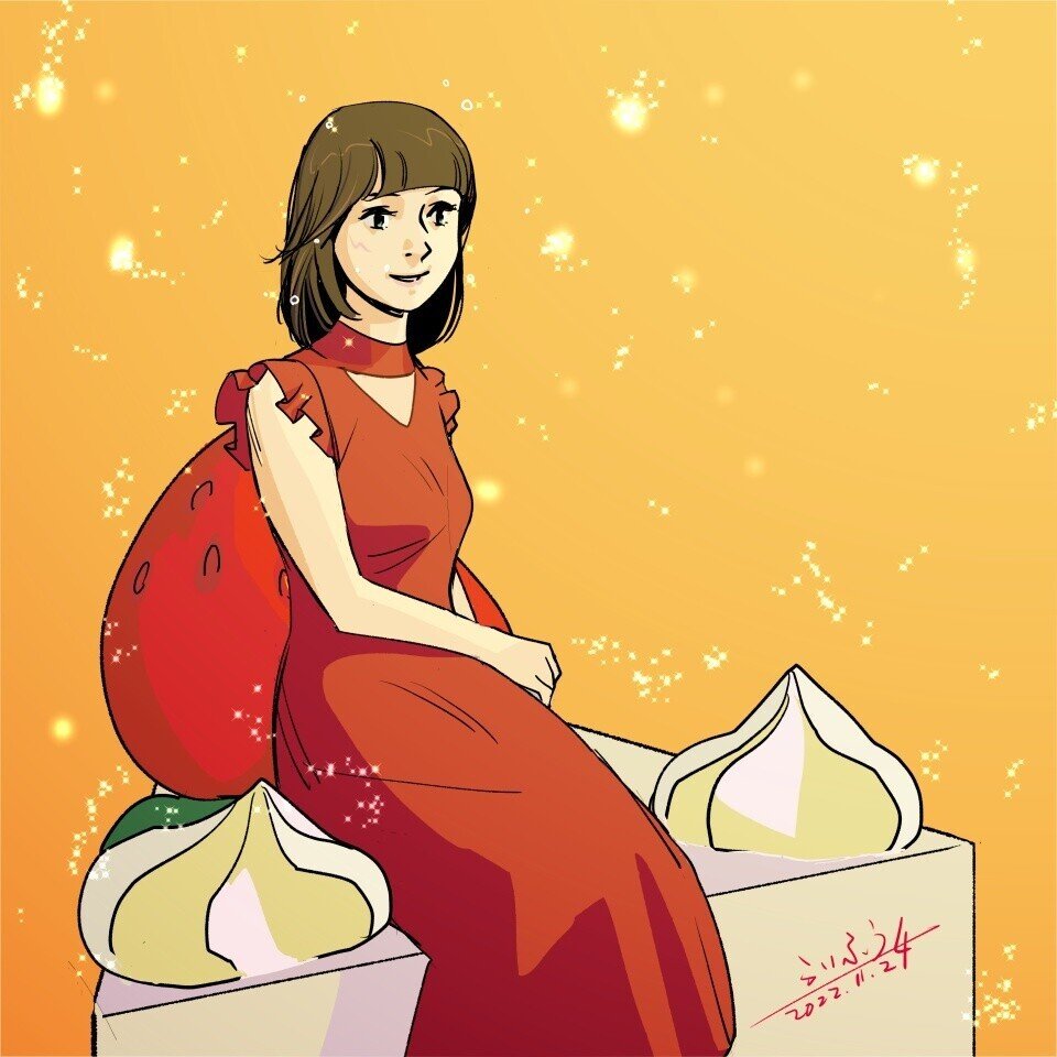 《華やぐ季節》 キラキラさせすぎた？😅 クリスマスシーズンにはまだ早いですね。 なかなかお絵描きモードにスイッチ出来ずにいましたが、何とか一点。 デジタル習作：イラスト【2】 https ...