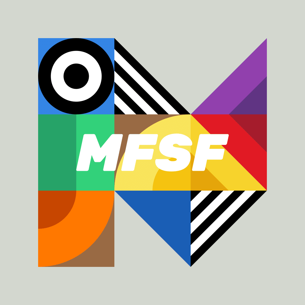 僕のアイコンに使ってるMFSFのロゴを、なんとなくそれっぽくリミックス。｜Shinji Tomisako / MFSF｜note