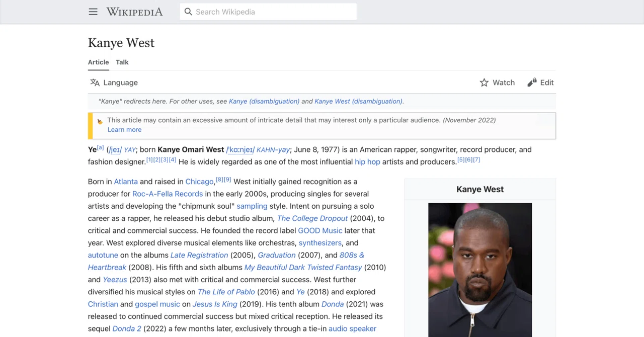 【カニエ・ウェスト】英語版ウィキペディアを日本語で読む【Kanye West】｜英語de洋楽｜note