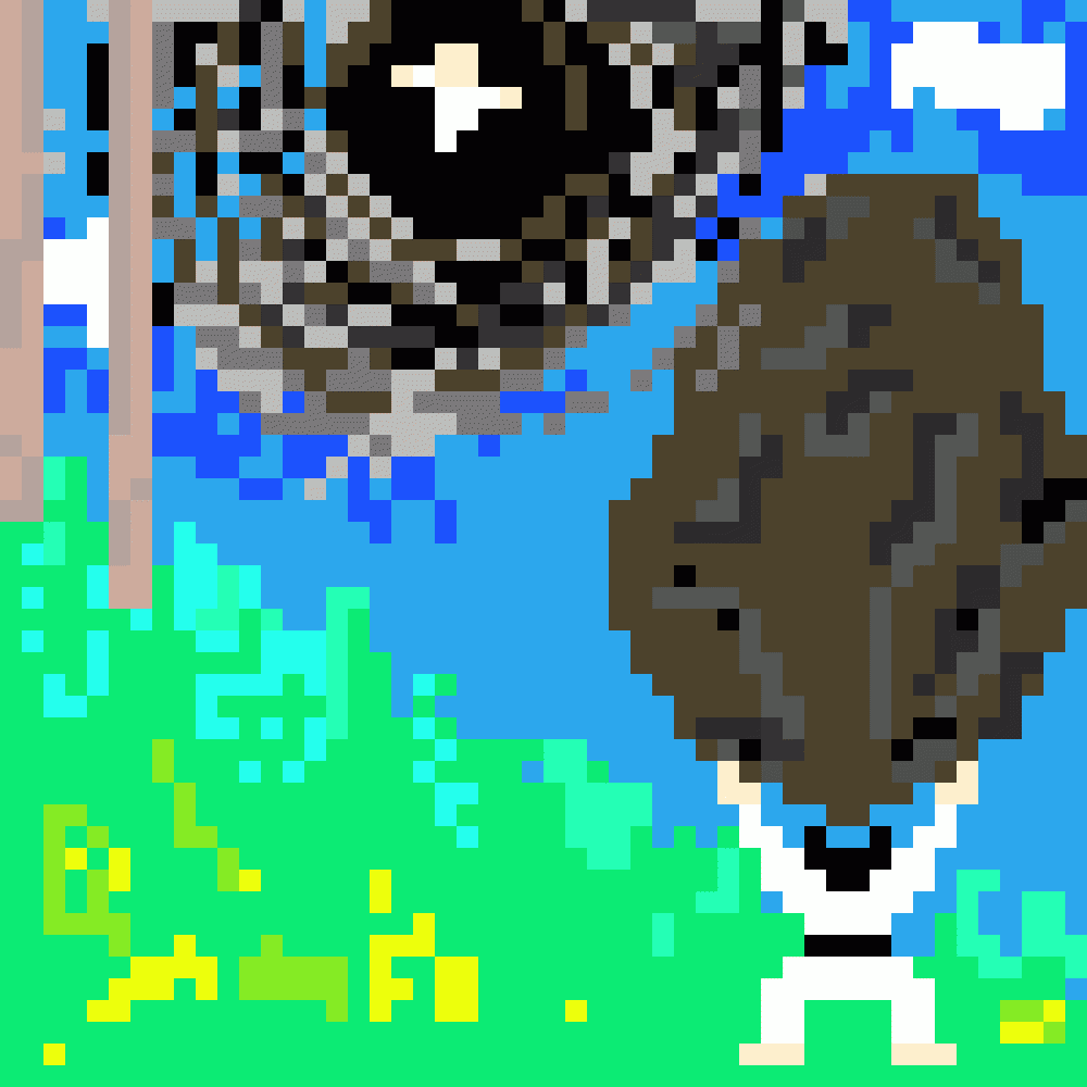 Pixel art 古事記 〜黄泉比良坂〜｜386_nft