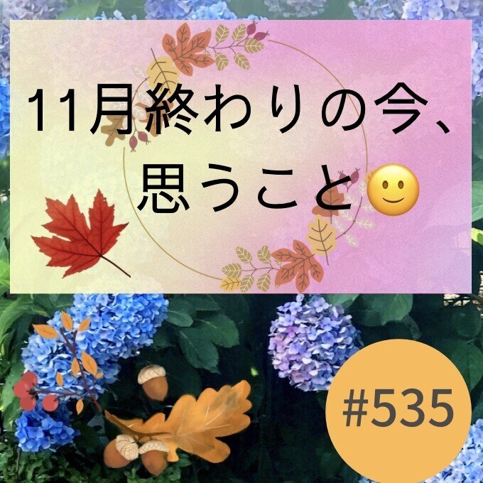 11月が終わりの今日終わる仕事のこととか 年末に向けての過ごし方について思い、考えたこと。 stand.fm)https://tinyurl.com/5hbuzfh9 note)https ...