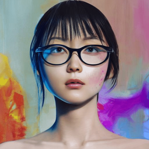 AI生成 メガネ女子｜000view