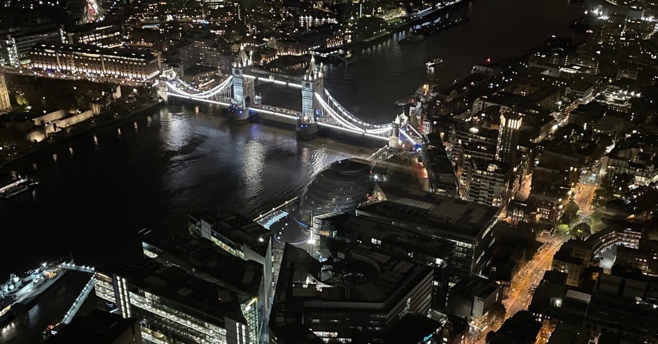【女ひとり旅】ロンドン2日目 ロンドンの超高層ビルに上って1人で夜景とビールを楽しむ|ssscgf