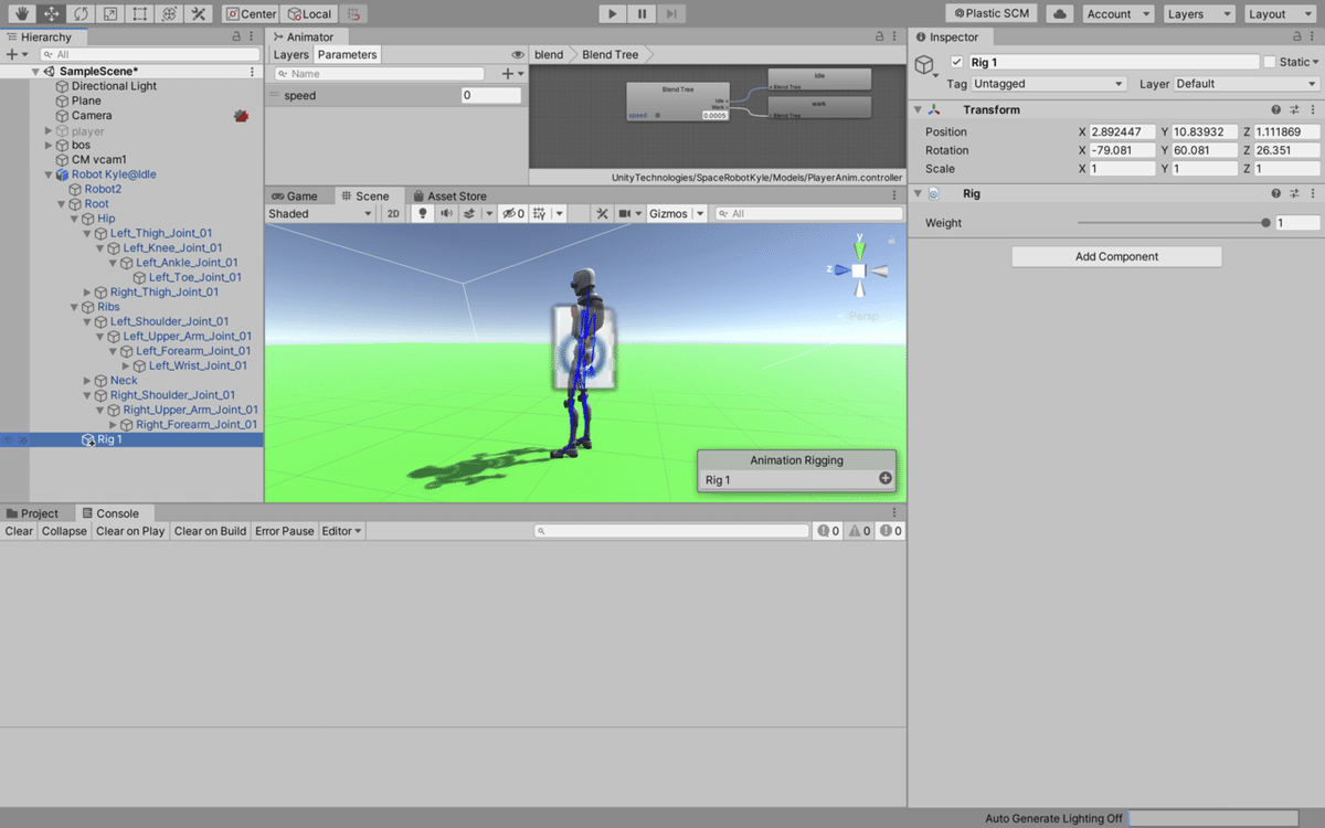 UnityでAnimation riggingを使って、腕のリアルな動きを作ってみよう。｜Gingyaeru