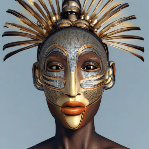 AI生成画像 仮面｜000view｜note