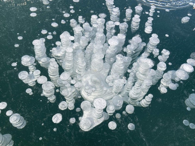 念願のアイスバブル～in オンネトー～｜SAyA-kibaco-