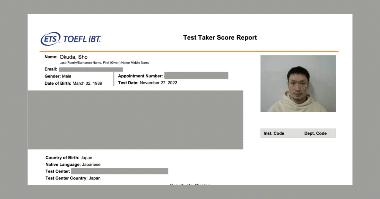 TOEFL iBT 100点超えまでの9ヶ月間｜奧田 翔 (Sho Okuda)