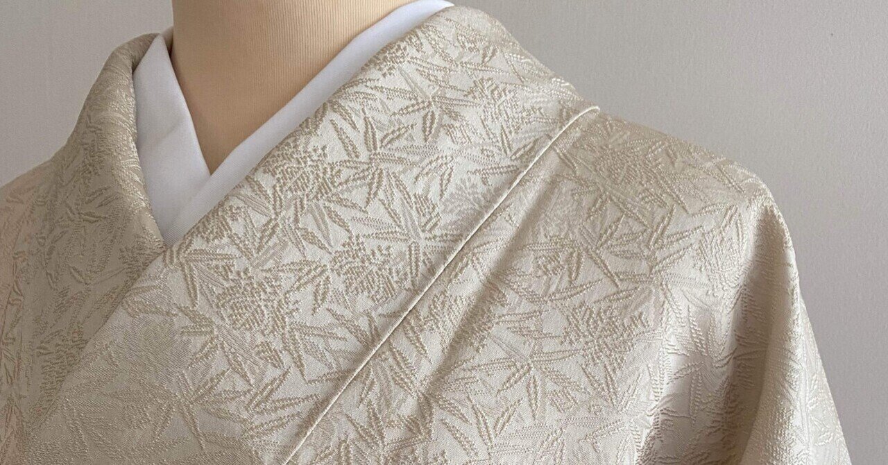 練色紋お召着物｜夢吉きもの｜note