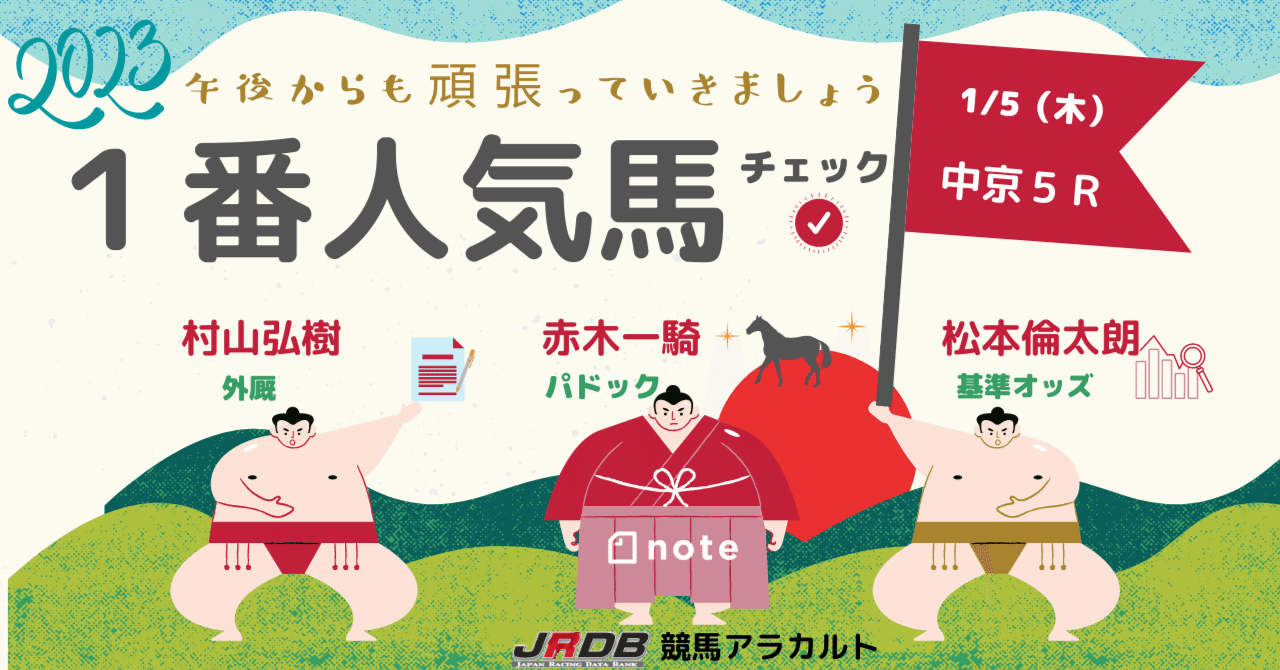 1/5（木） 中京5R 1番人気馬チェック｜JRDB 競馬アラカルト