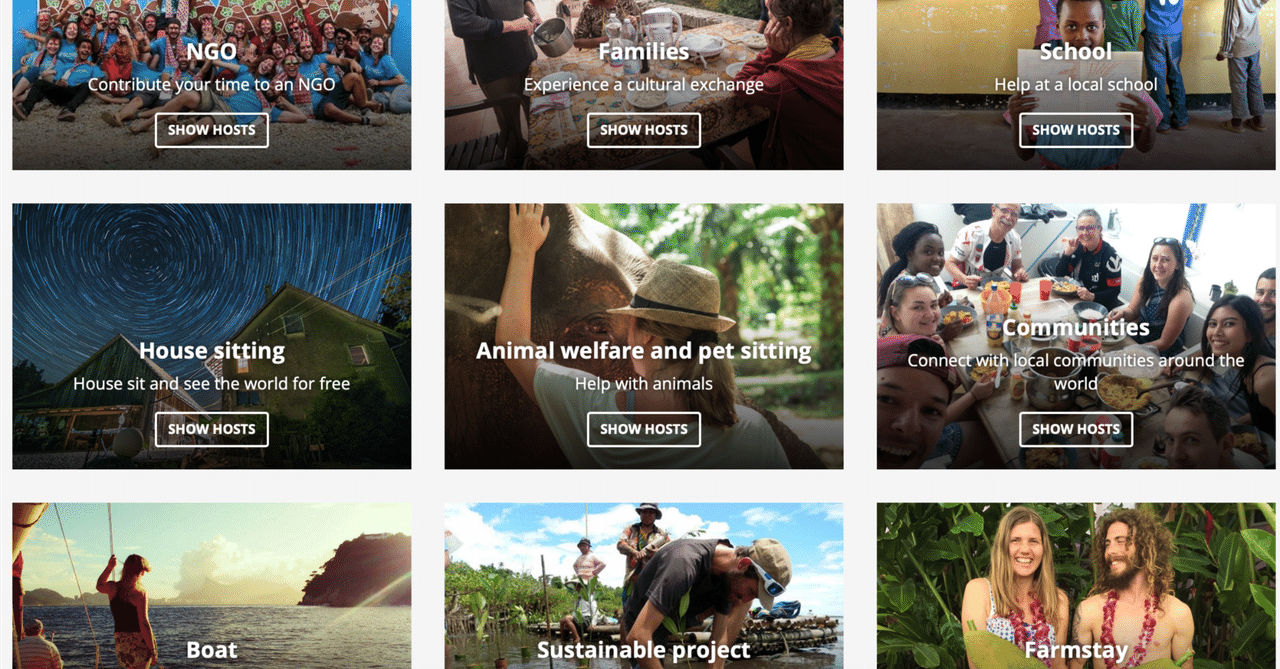 ユニークな旅、Workaway｜tukifutatu｜note