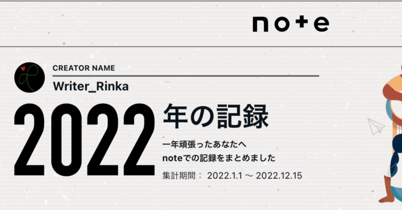 2022年活動報告｜Writer_Rinka｜note