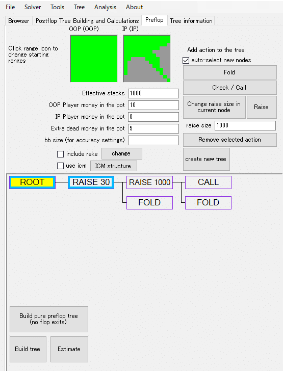 PioSOLVER：preflop only gameの計算｜maspy｜note