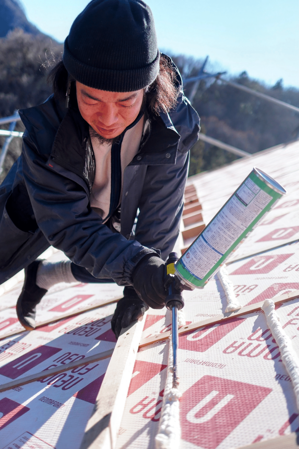 【家11】断熱気密①屋根に断熱材を入れる｜森川屋