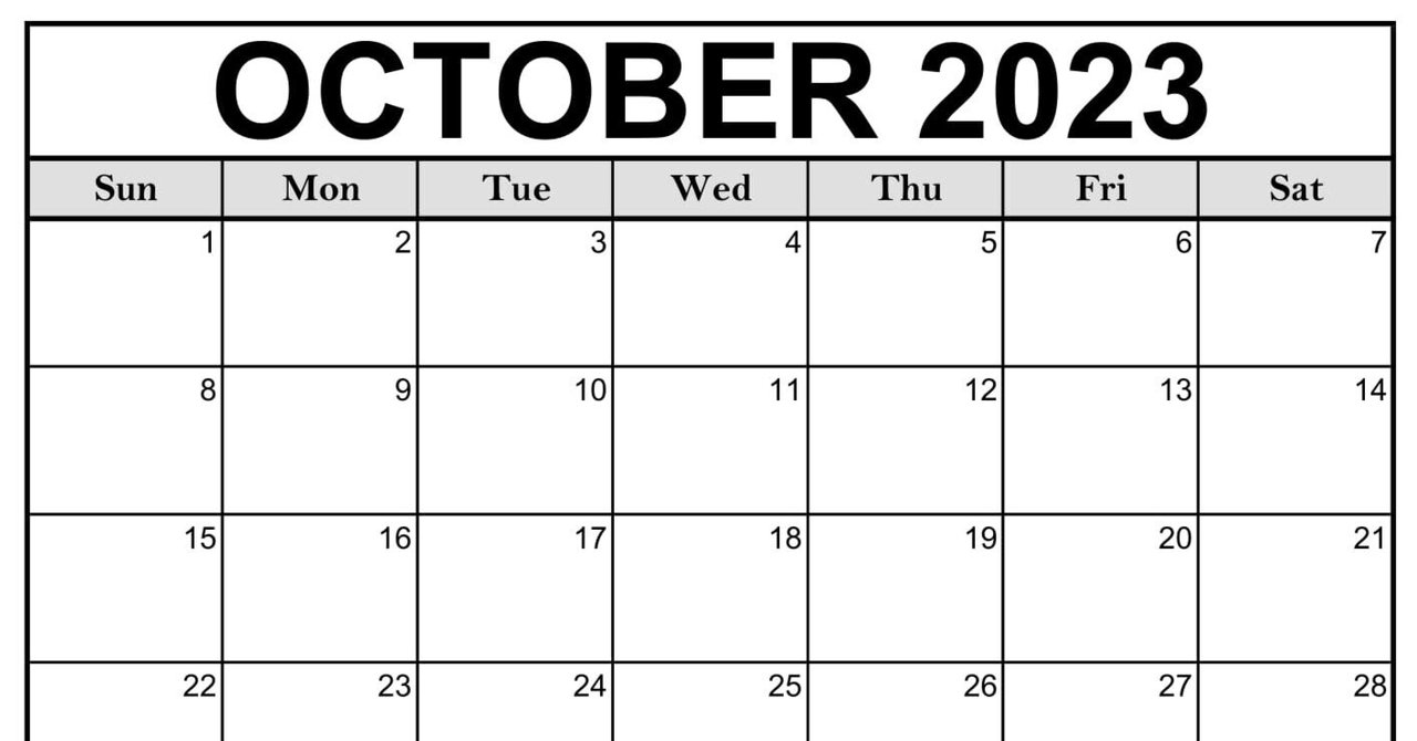 2023 October Calendar - 123calendars.com｜123Calendars.com