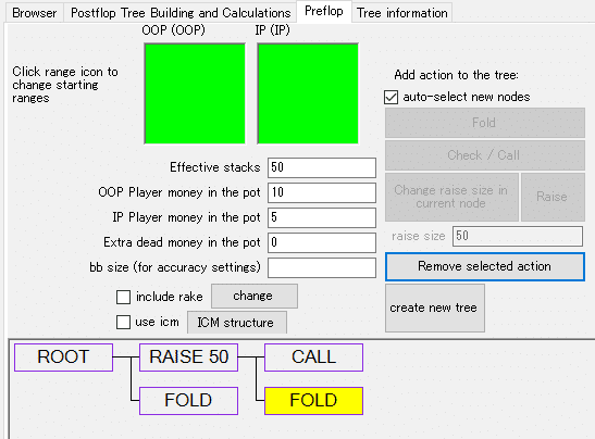 PioSOLVER、scripting：preflop only gameをscriptでまとめて解く｜maspy