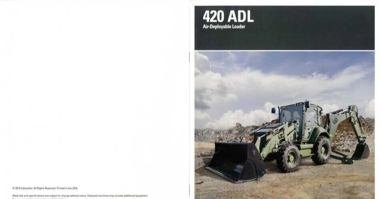 CAT Defence 420 ADL Air-Deployable Loader｜建設機械化ライブラリー