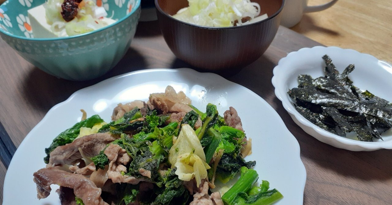 『豚肉&菜花&キャベツ炒め』(塩分0.3g)｜guttyo｜note