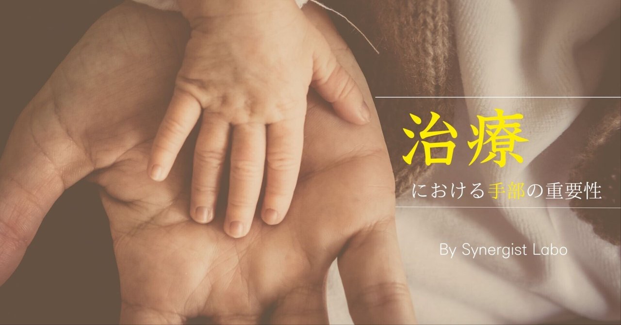 ”治療”における手部の重要性｜Synergist lab.