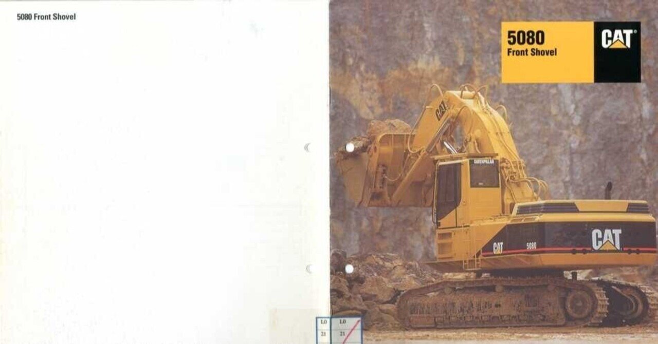 Caterpillar 5080 Front Shovel｜建設機械化ライブラリー