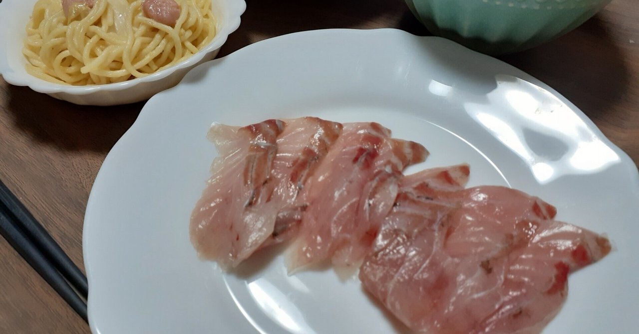 『スズキのお刺身』(塩分0.4g)｜guttyo｜note