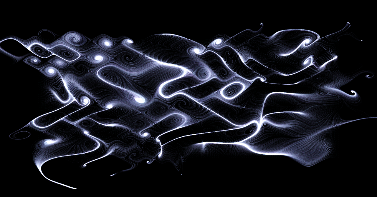 ベクター・フィールド：Processing 作例｜deconbatch