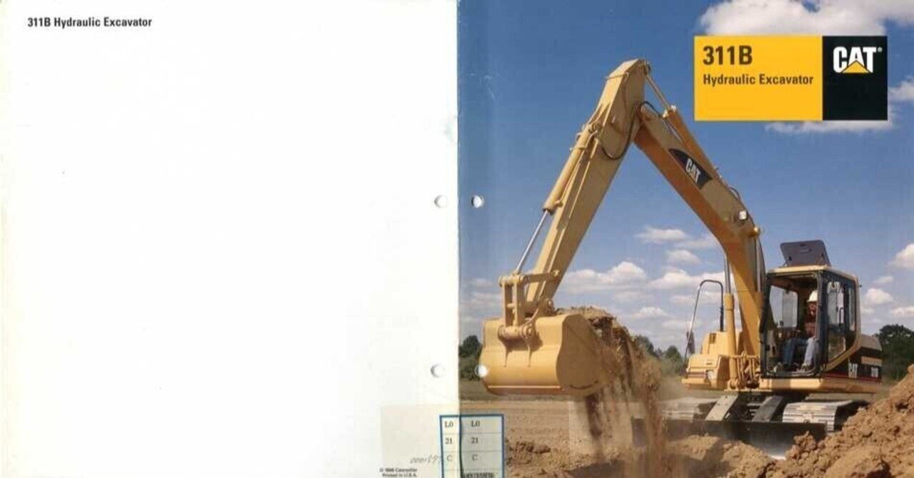 Caterpillar 311B Hydraulic Excavator｜建設機械化ライブラリー｜note