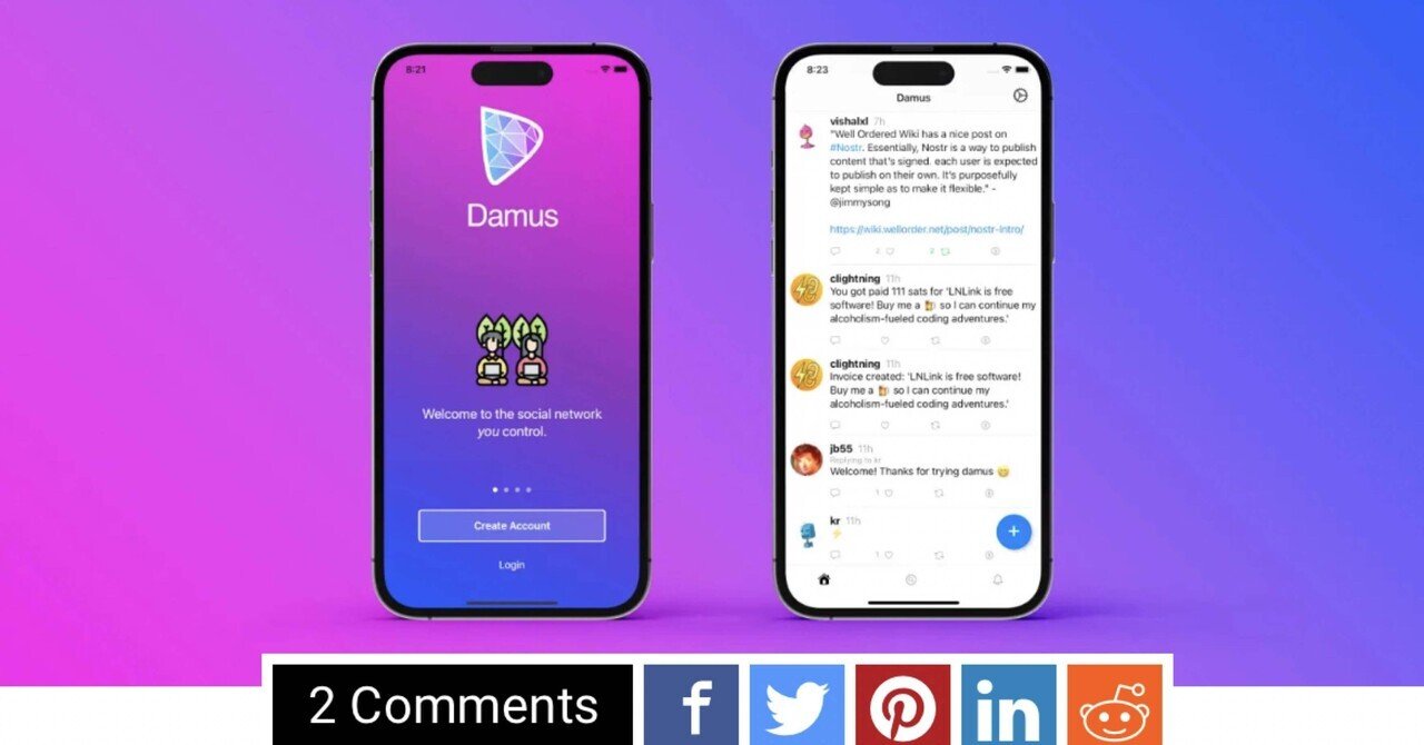 NostrのiPhoneアプリ「Damus」がApp Storeに登場｜虹子 Nijiko