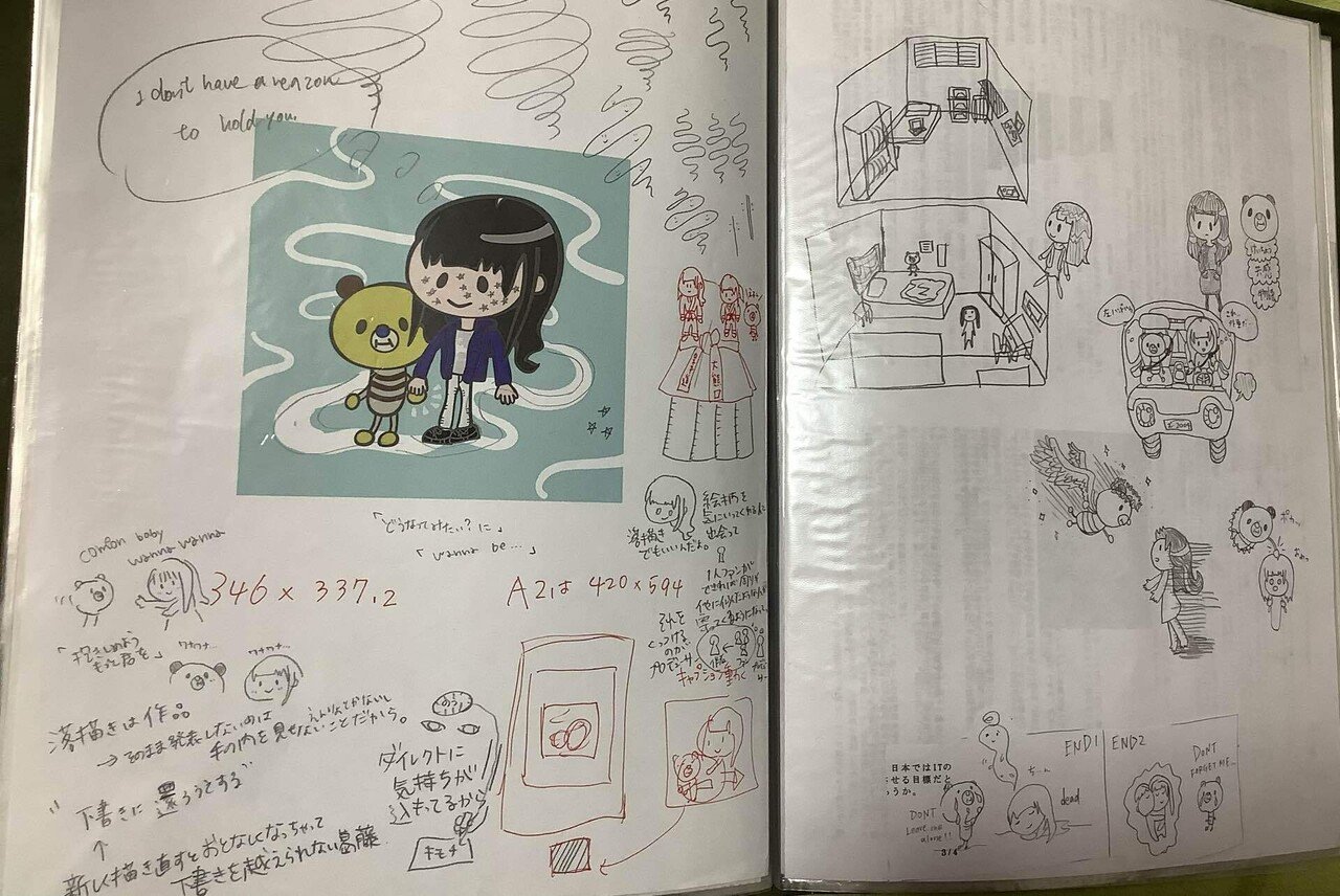 大学生の頃の落書き(その他)｜ももお@PEACH HELL｜note